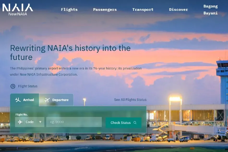 NAIA gets new website, logo, social media pages after privatization