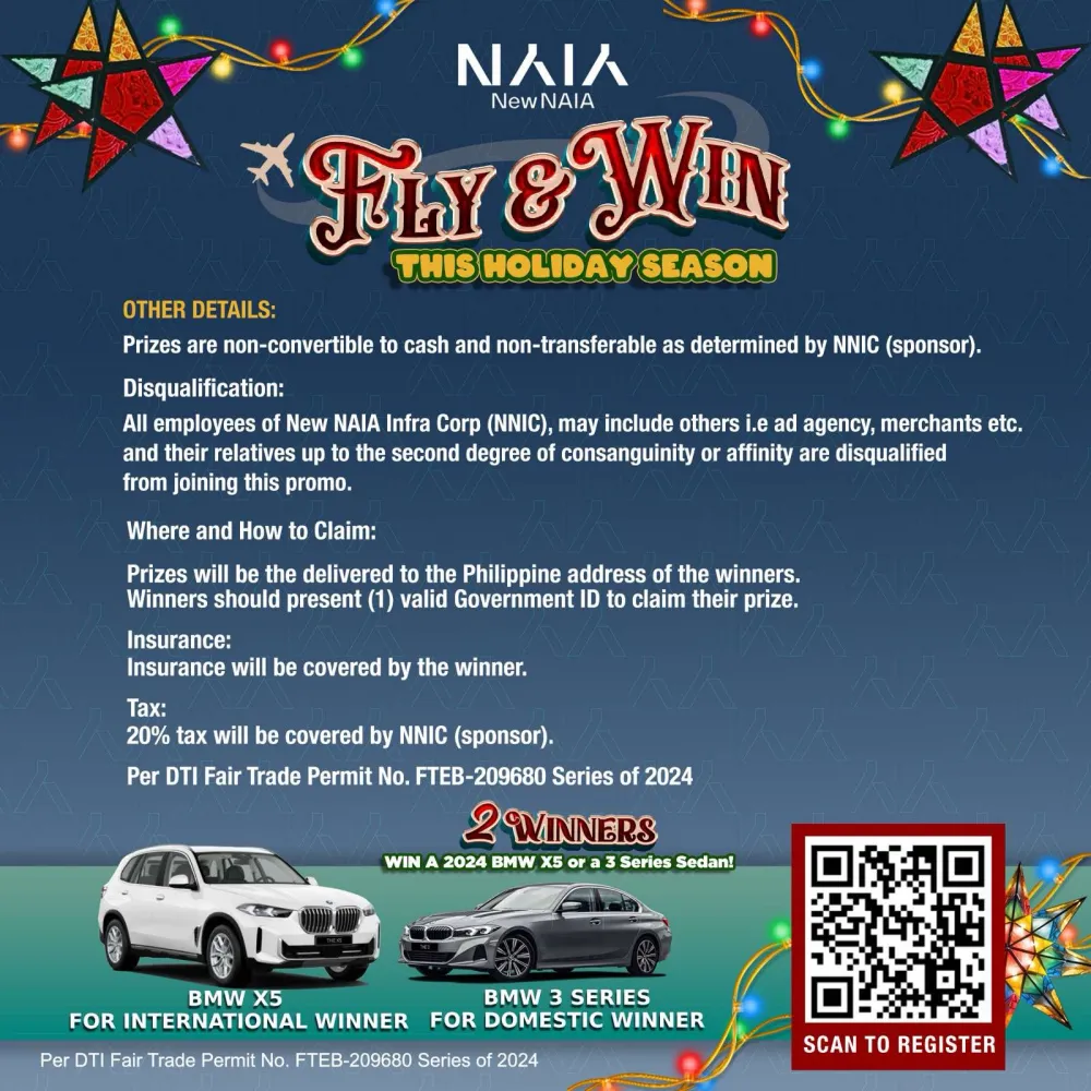 Fly through NAIA, Drive home a BMW